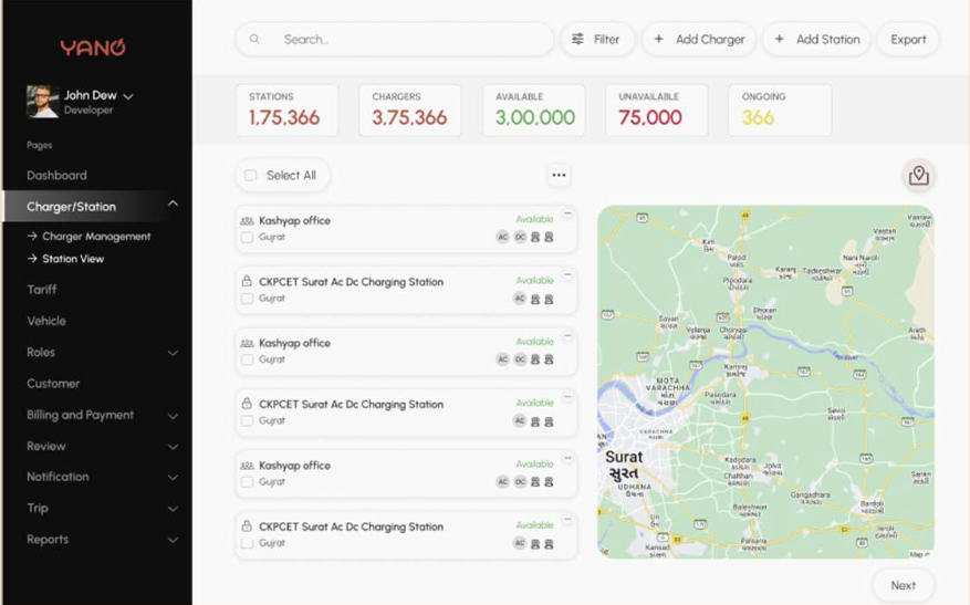 Products | Yano - EV Charging Network for India
